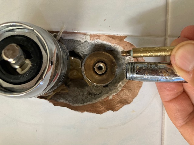 deviatore rubinetto doccia vasca bloccato